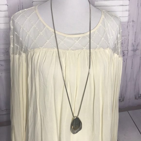 inLuv | Tops | New Boho Chic Top X 2x Ivory Spring Top Elegant | Poshmark